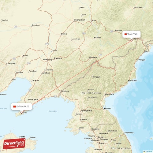 Direct flights from Yanji to Dalian, YNJ to DLC non-stop ...