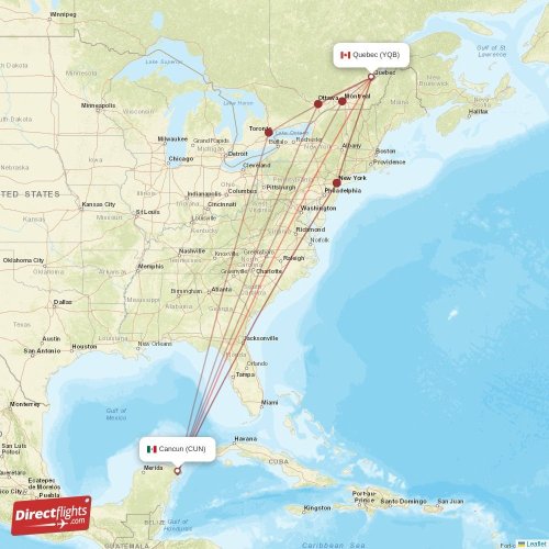 Direct flights from Quebec to Cancun, YQB to CUN non-stop ...