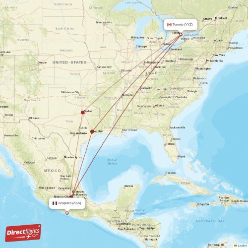 Direct flights from Toronto to Acapulco, YYZ to ACA non-stop ...