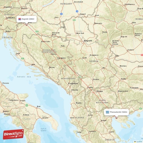 Direct flights from Zagreb to Thessaloniki, ZAG to SKG non-stop ...