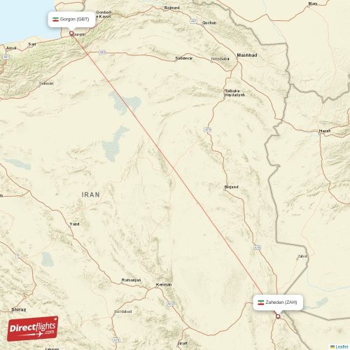 Direct flights from Zahedan to Gorgon (ZAH-GBT) - Directflights.com