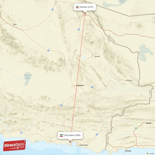 Direct flights from Chah Bahar to Zahedan, ZBR to ZAH non-stop ...