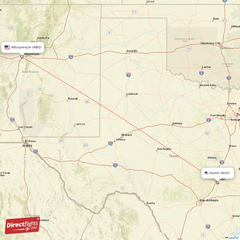 Direct flights from Albuquerque to Austin, ABQ to AUS non-stop ...