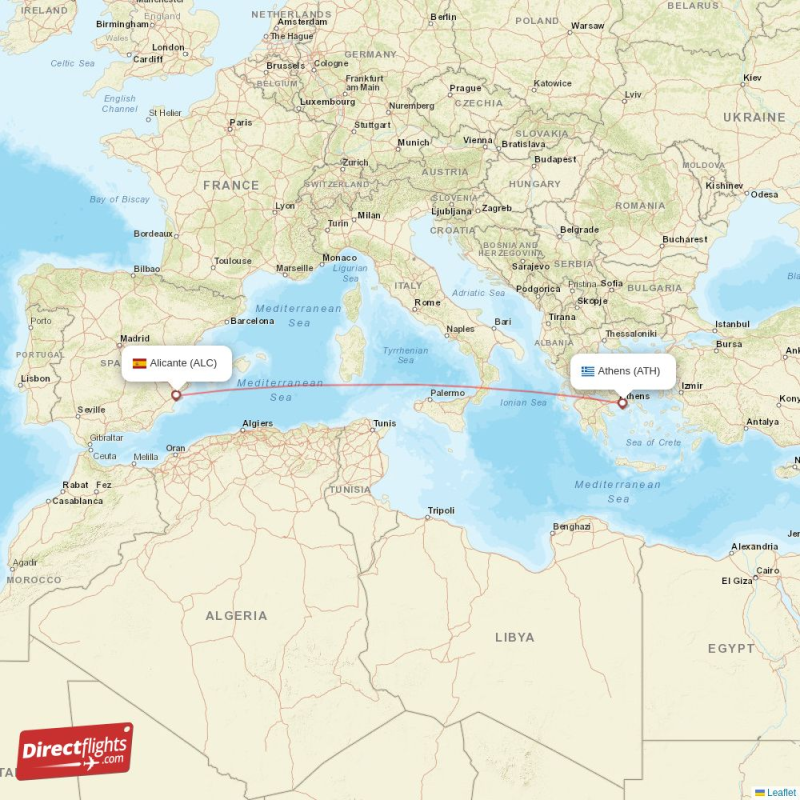 Direct flights from Alicante to Athens, ALC to ATH non-stop ...