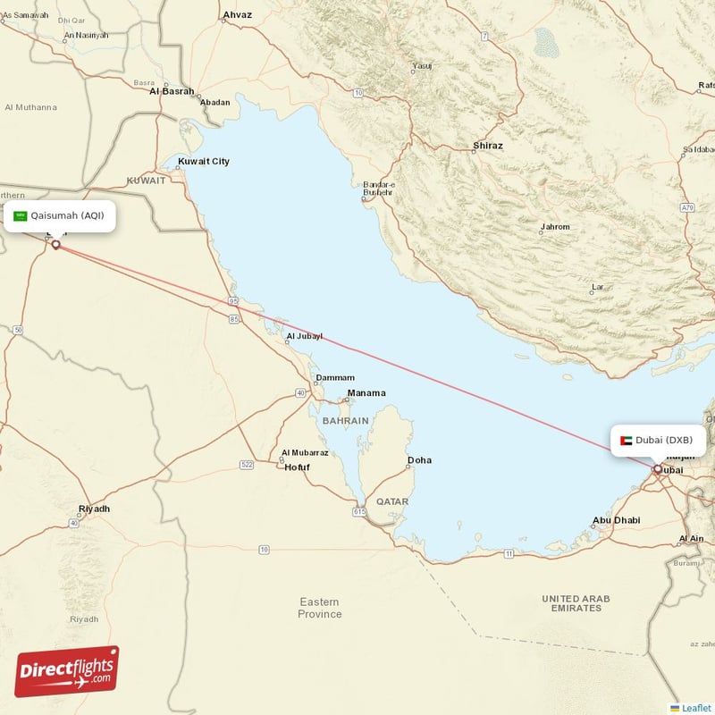 Direct flights from Qaisumah to Dubai, AQI to DXB non-stop ...