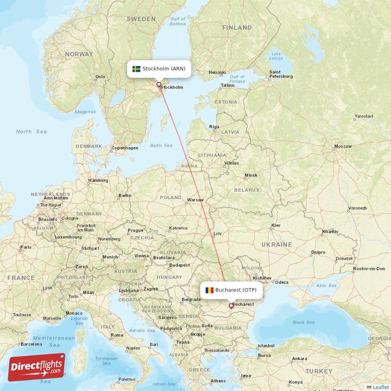 Direct flights from Stockholm to Bucharest, ARN to OTP non-stop ...