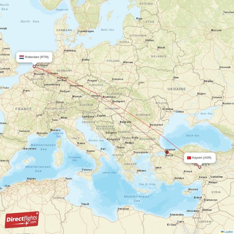 Direct flights from Kayseri to Rotterdam, ASR to RTM non-stop ...