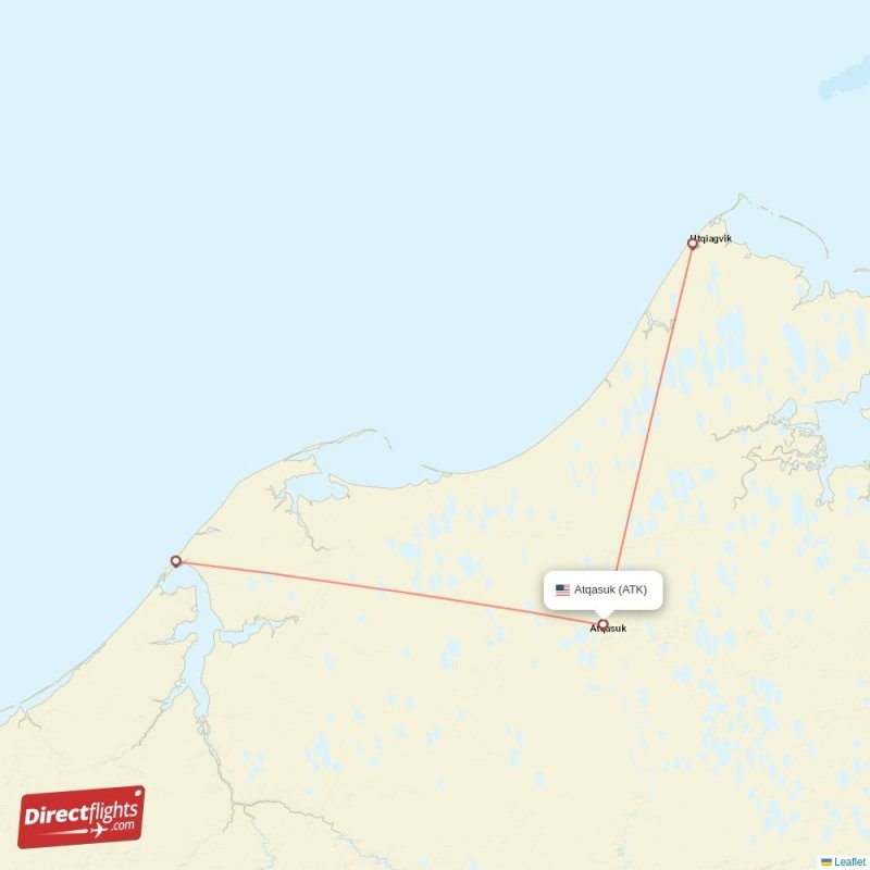 Direct flights to Atqasuk - ATK, USA - Directflights.com