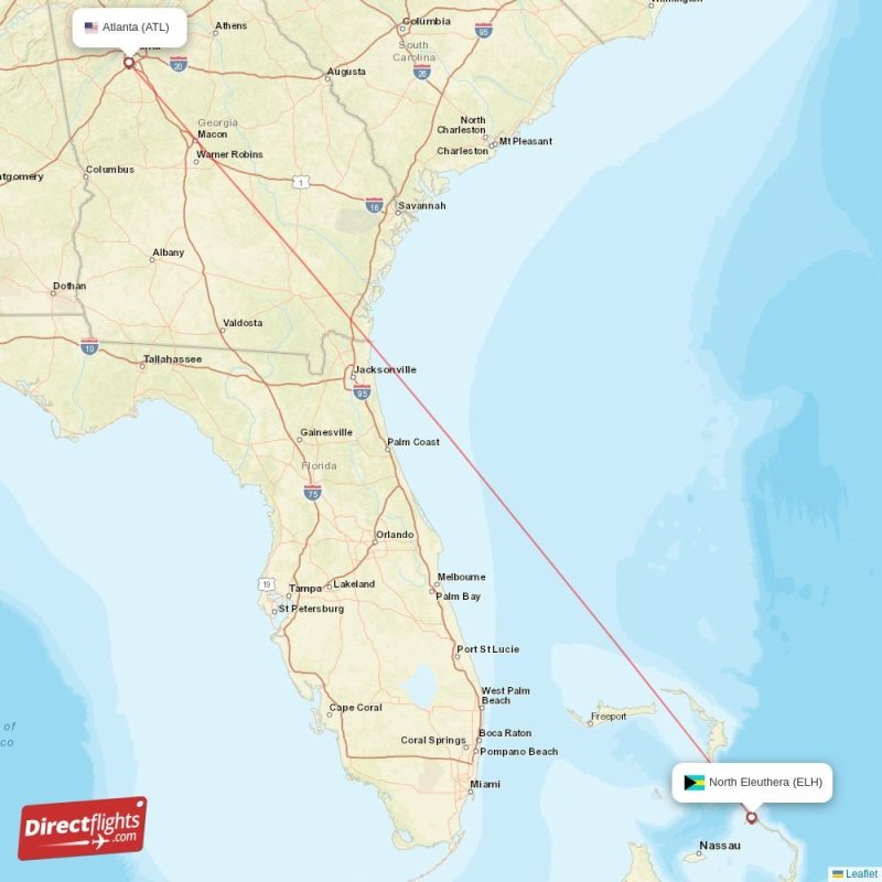 Direct flights from Atlanta to North Eleuthera, ATL to ELH non-stop ...
