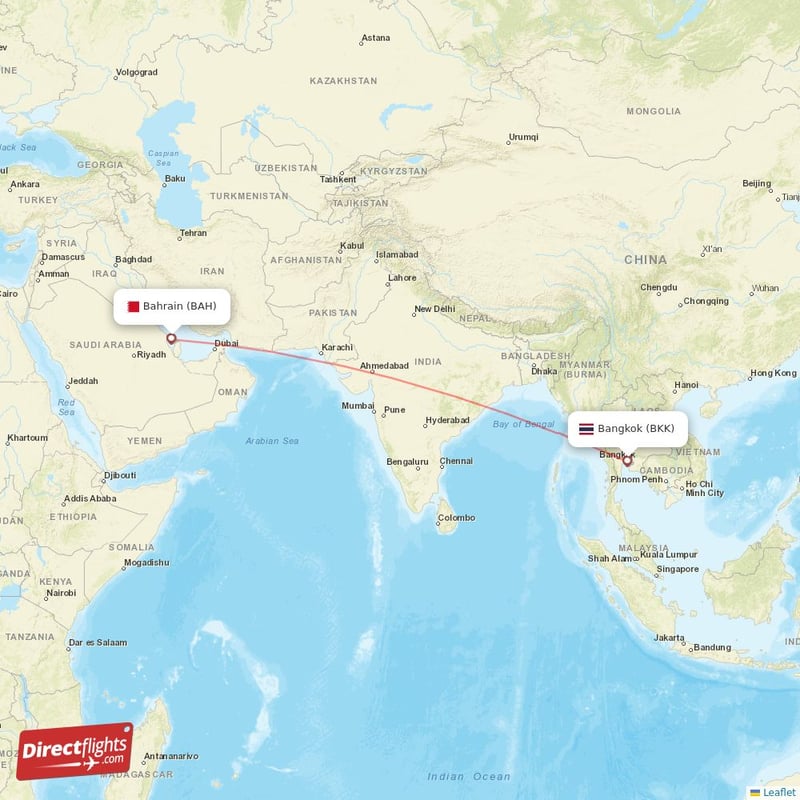Direct flights from Bahrain to Bangkok, BAH to BKK non-stop ...
