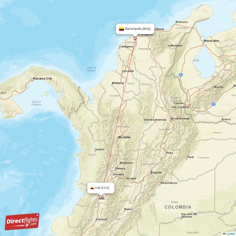 Direct flights from Barranquilla to Cali, BAQ to CLO non-stop ...
