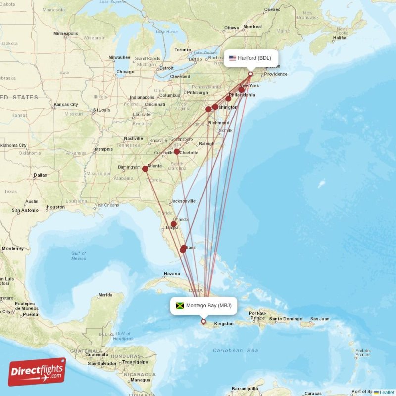 Direct flights from Hartford to Montego Bay, BDL to MBJ non-stop ...
