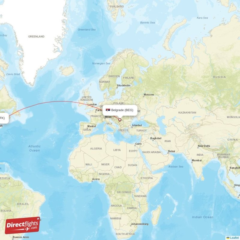 Direct flights from Belgrade to New York, BEG to JFK non-stop ...