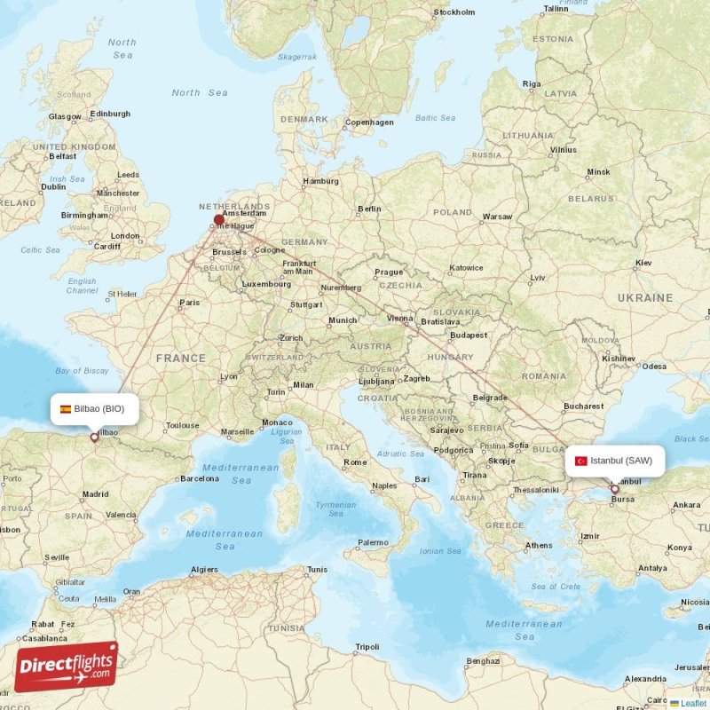 Direct flights from Bilbao to Istanbul (BIO-SAW) - Directflights.com