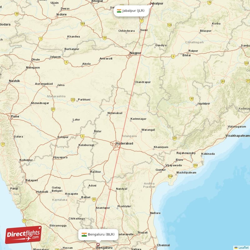 Direct flights from Bengaluru to Jabalpur, BLR to JLR non-stop ...