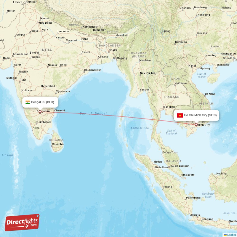 Direct flights from Bengaluru to Ho Chi Minh City (BLR-SGN ...