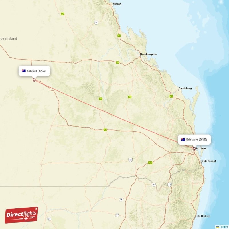 Direct flights from Brisbane to Blackall, BNE to BKQ non-stop ...