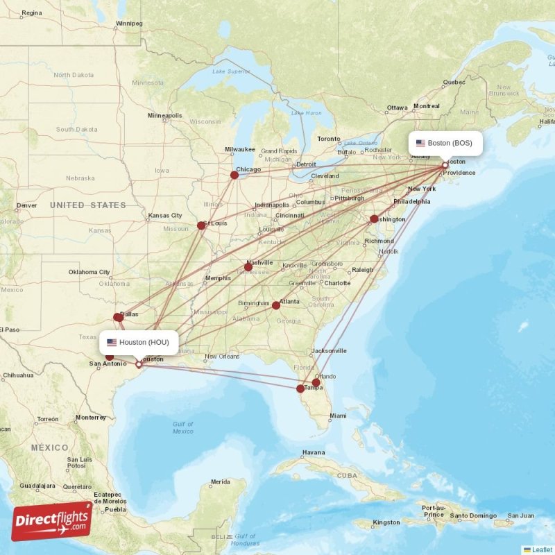 Direct flights from Boston to Houston, BOS to HOU non-stop ...