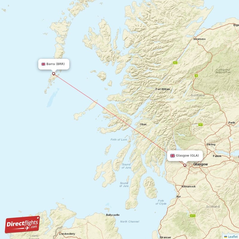 Direct flights from Barra to Glasgow, BRR to GLA non-stop ...