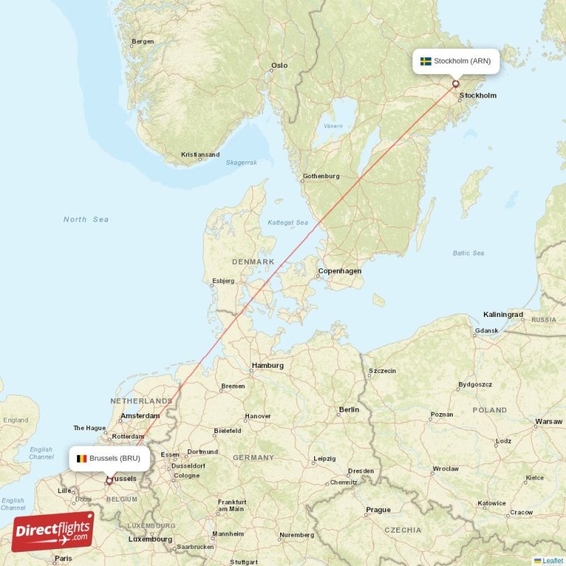 Direct flights from Brussels to Stockholm, BRU to ARN non-stop ...