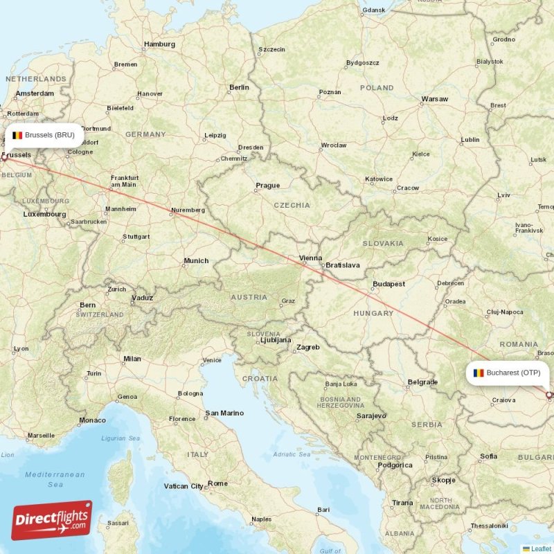 Direct flights from Brussels to Bucharest, BRU to OTP non-stop ...