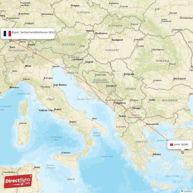 Direct flights from Basel, Switzerland/Mulhouse to Izmir, BSL to ADB ...
