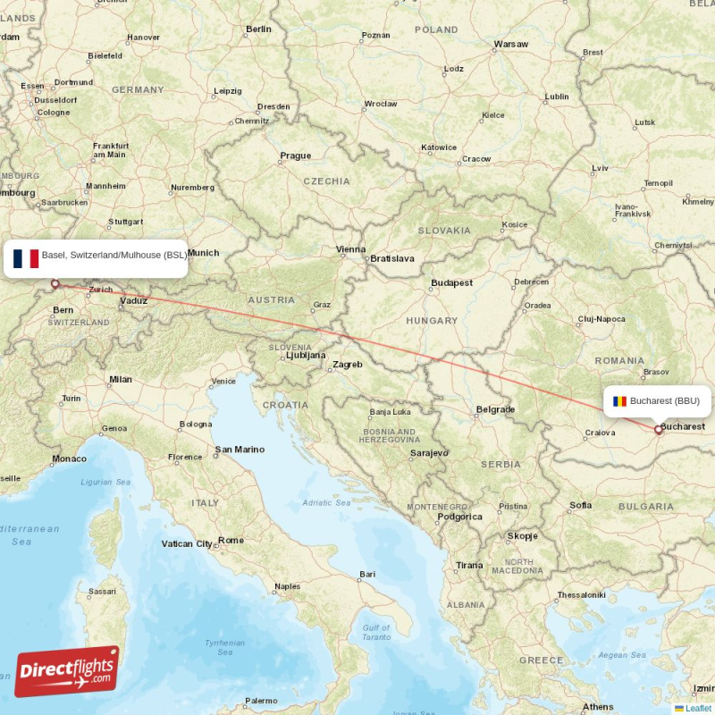 Direct flights from Basel, Switzerland/Mulhouse to Bucharest (BSL-BBU ...
