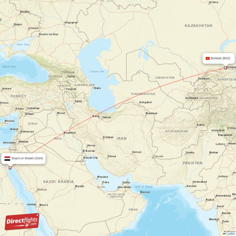 Direct flights from Bishkek to Sharm el Sheikh, BSZ to SSH non-stop ...