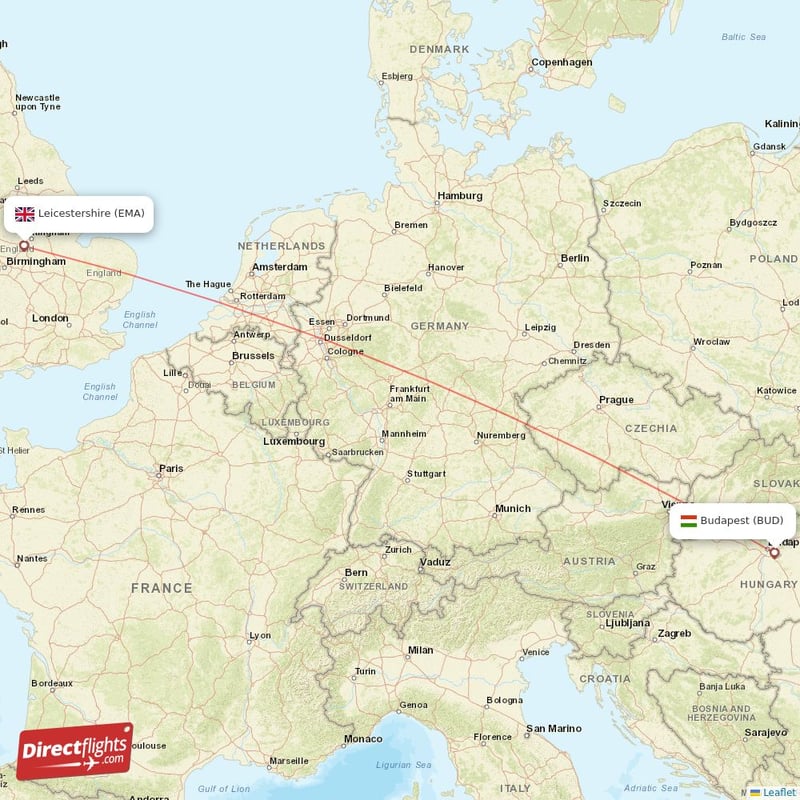Direct flights from Budapest to Leicestershire, BUD to EMA non-stop ...