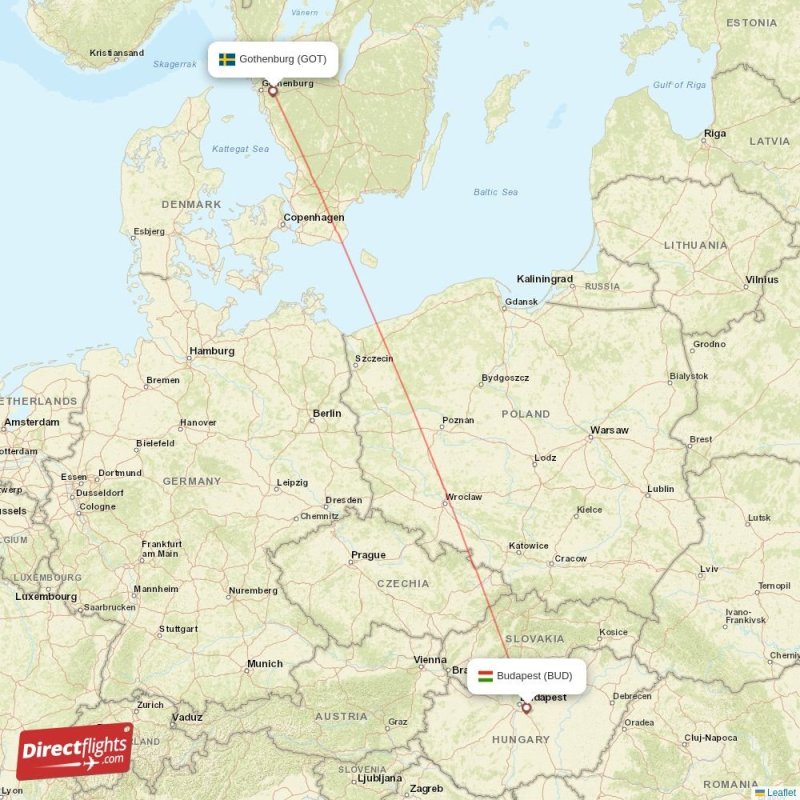 Direct flights from Budapest to Gothenburg, BUD to GOT non-stop ...