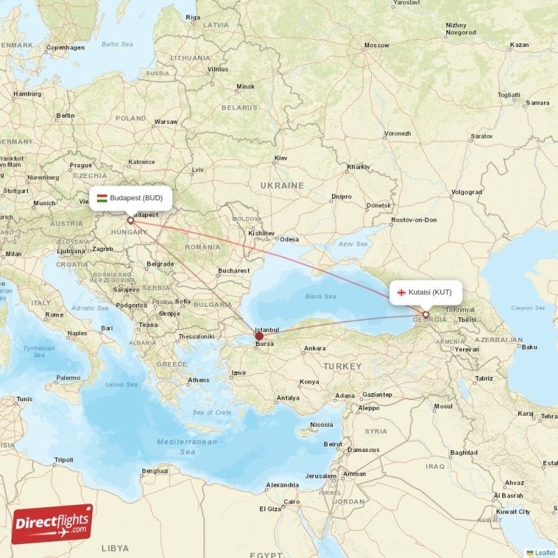 Direct flights from Budapest to Kutaisi, BUD to KUT non-stop ...