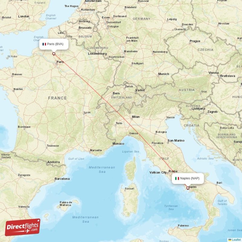 Direct flights from Paris to Naples, BVA to NAP non-stop ...