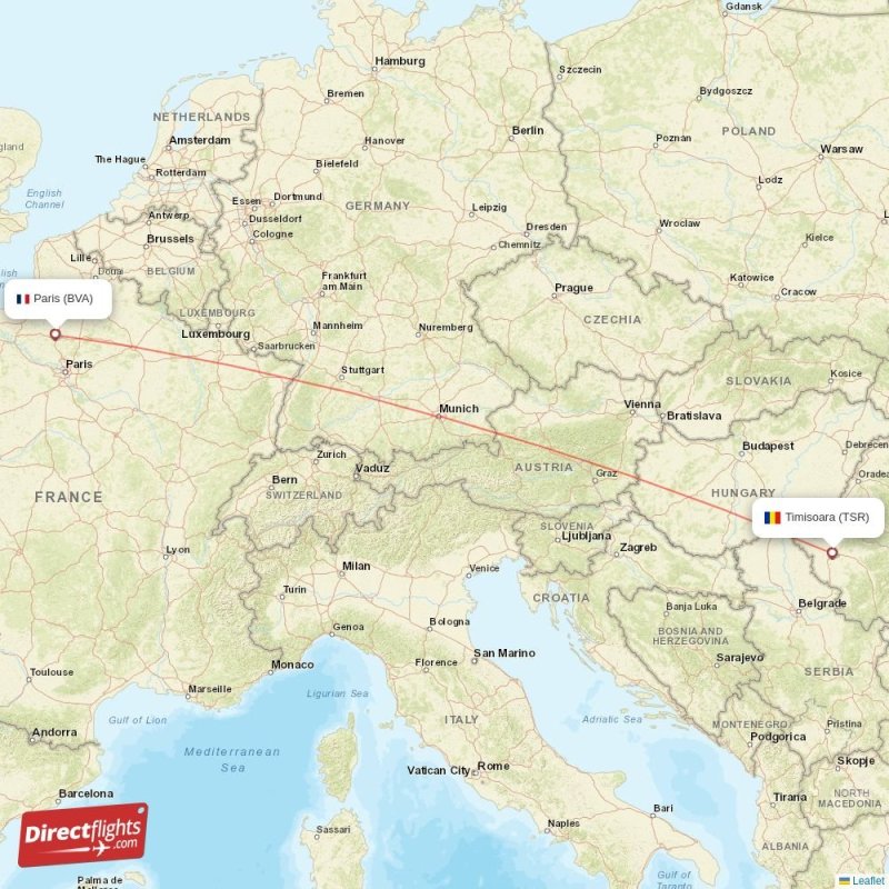Direct flights from Paris to Timisoara, BVA to TSR non-stop ...