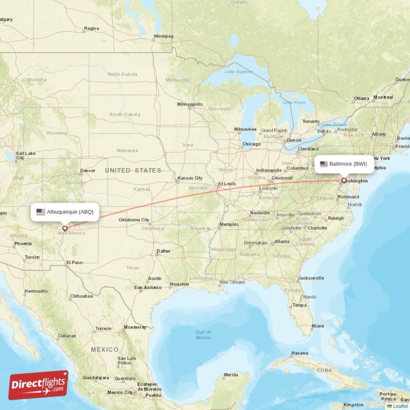 Direct flights from Baltimore to Albuquerque, BWI to ABQ non-stop ...