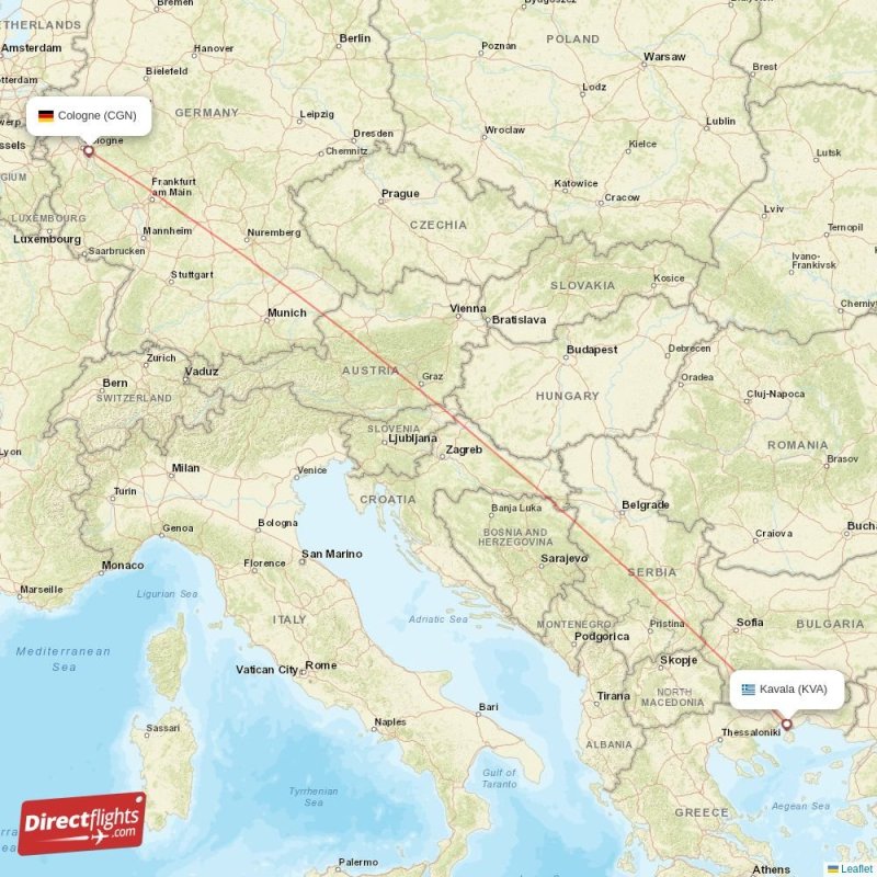 Direct flights from Cologne to Kavala, CGN to KVA non-stop ...