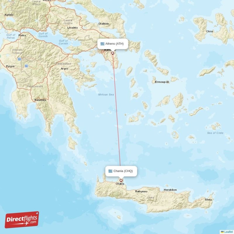 Direct flights from Chania to Athens, CHQ to ATH non-stop ...