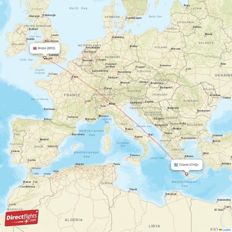 Direct flights from Chania to Bristol, CHQ to BRS non-stop ...