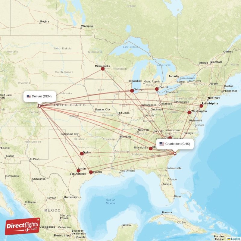 Direct flights from Charleston to Denver, CHS to DEN non-stop ...