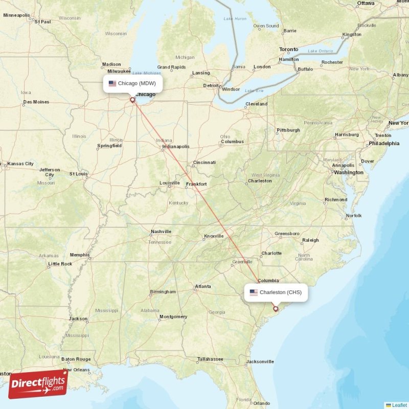 Direct flights from Charleston to Chicago, CHS to MDW non-stop ...