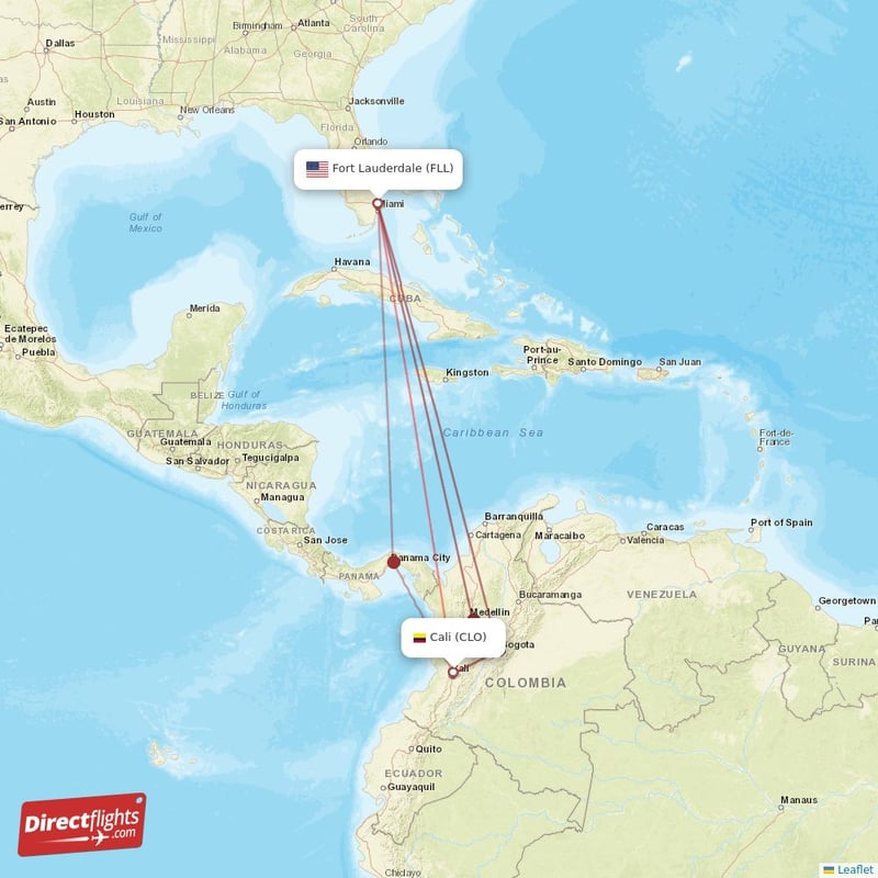 Direct flights from Cali to Fort Lauderdale, CLO to FLL non-stop ...