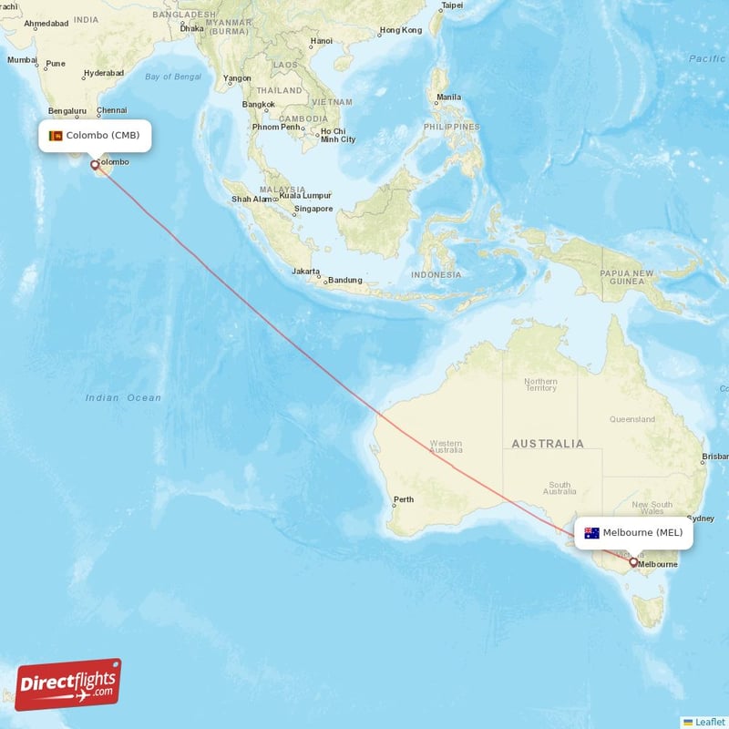 Direct flights from Colombo to Melbourne, CMB to MEL non-stop ...