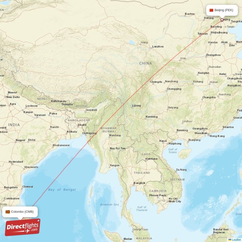 Direct flights from Colombo to Beijing, CMB to PEK non-stop ...