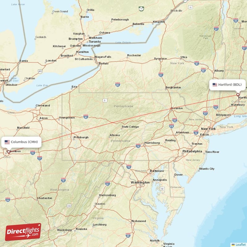 Direct flights from Columbus to Hartford, CMH to BDL non-stop ...