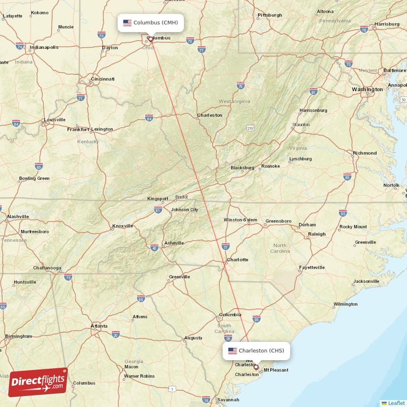 Direct flights from Columbus to Charleston, CMH to CHS non-stop ...