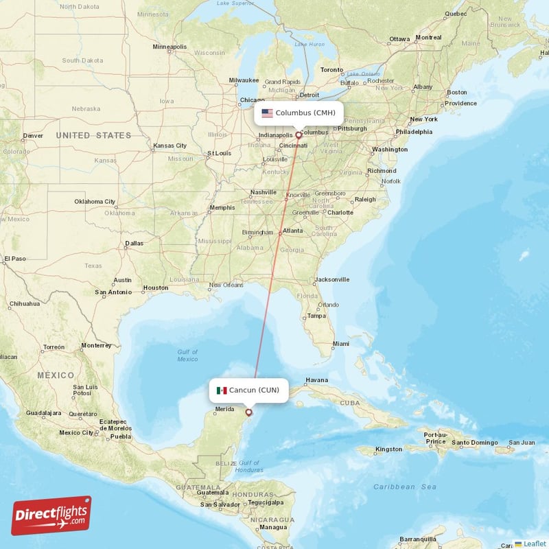 Direct flights from Columbus to Cancun, CMH to CUN non-stop ...