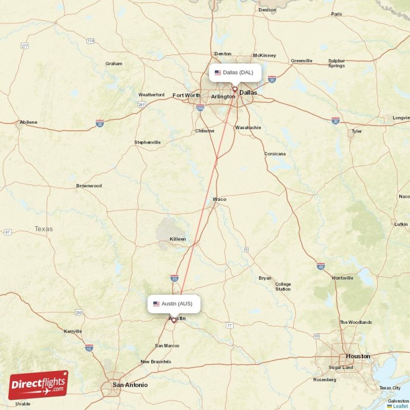 Direct flights from Dallas to Austin, DAL to AUS non-stop ...