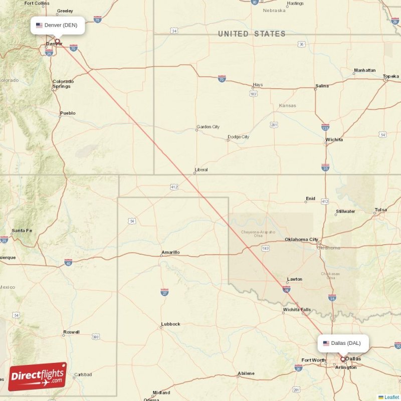 Direct flights from Dallas to Denver, DAL to DEN non-stop ...