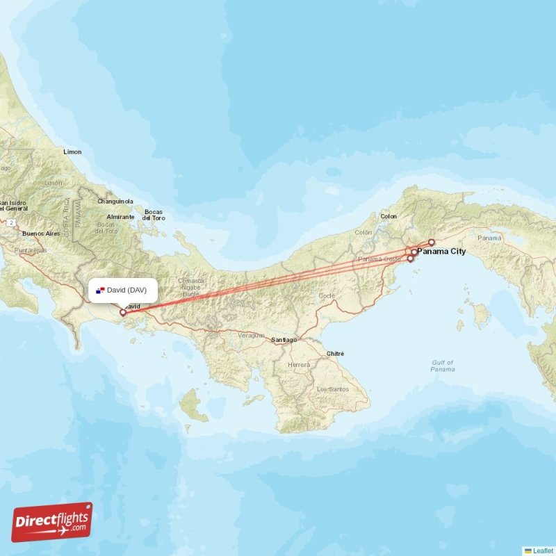 Direct flights to David - DAV, Panama - Directflights.com
