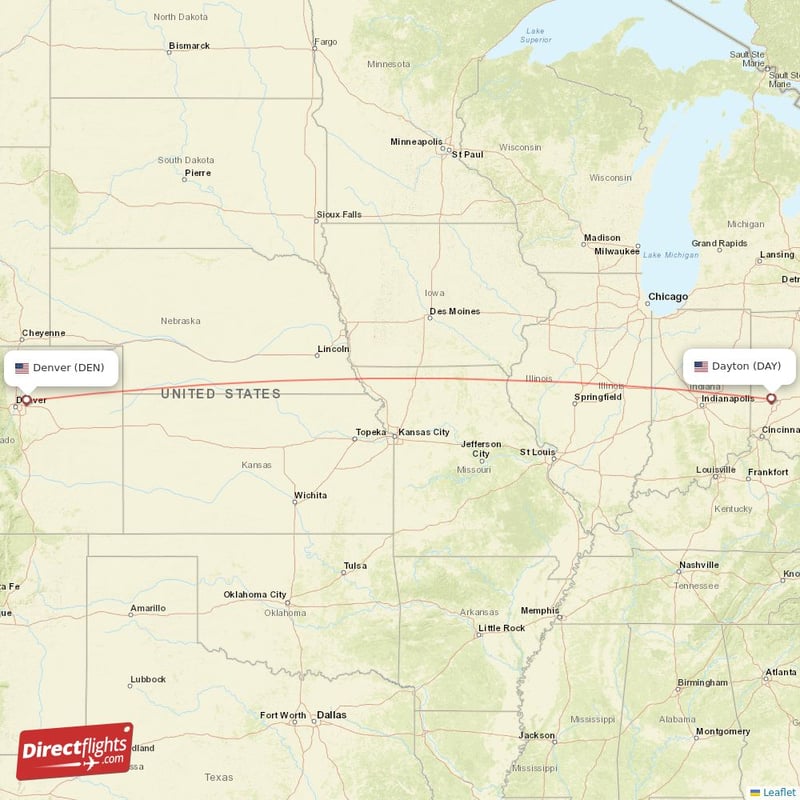 Direct flights from Dayton to Denver, DAY to DEN non-stop ...
