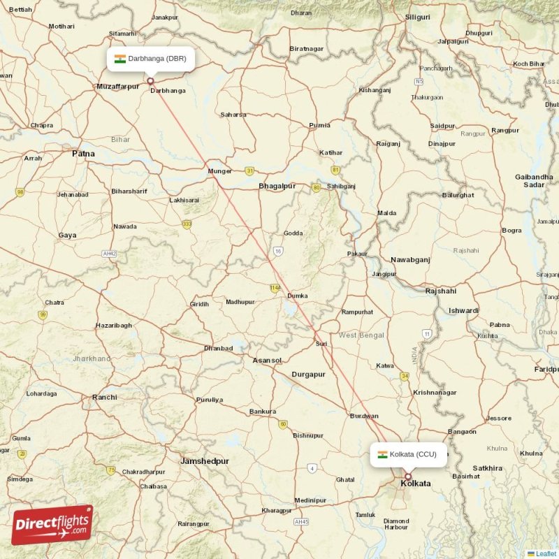 Direct flights from Darbhanga to Kolkata, DBR to CCU non-stop ...